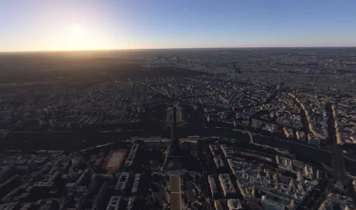 Google Earth en mode VR, via le HTC Vive
