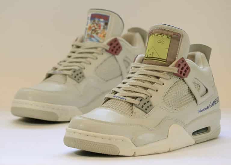 Des baskets Air Jordan IV en "Nintendo Game Boy Super Mario Land Edition"