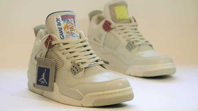 Des baskets Air Jordan IV en "Nintendo Game Boy Super Mario Land Edition"